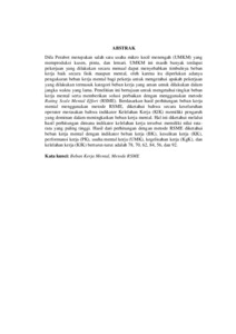 PENGUKURAN BEBAN KERJA MENTAL DENGAN METODE RATING SCALE MENTAL EFFORT DI UMKM DIFA PERABOT ...